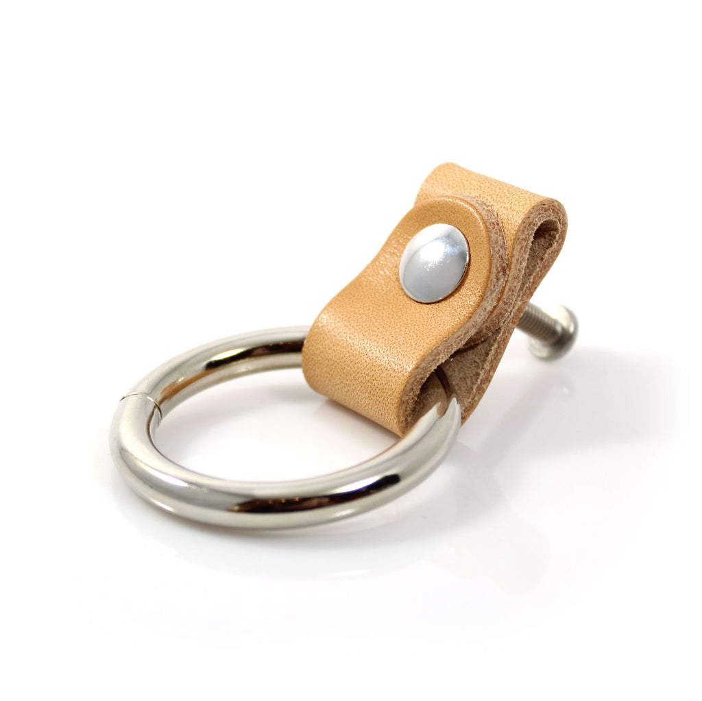 Romi Leather Drop Ring Furniture Pull – Makeline Designs